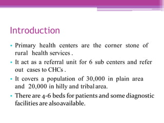 Primary health center | PPTX