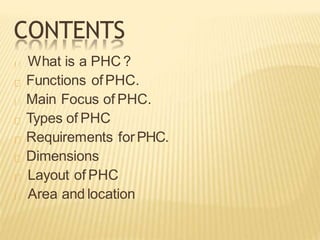 Primary Health Centre.pptx for BPharm Social Pharmacy | PPTX