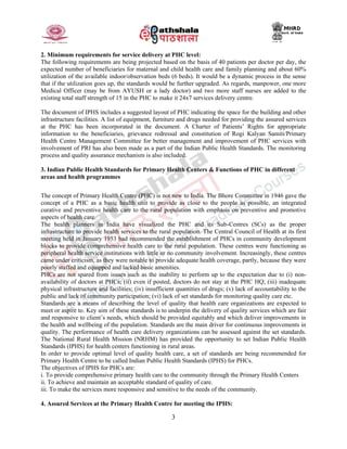 Primary health centre organization and functions | PDF