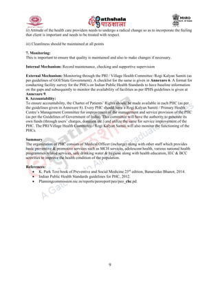 Primary health centre organization and functions | PDF