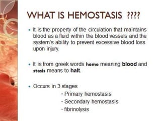 Primary hemostasis | PPTX