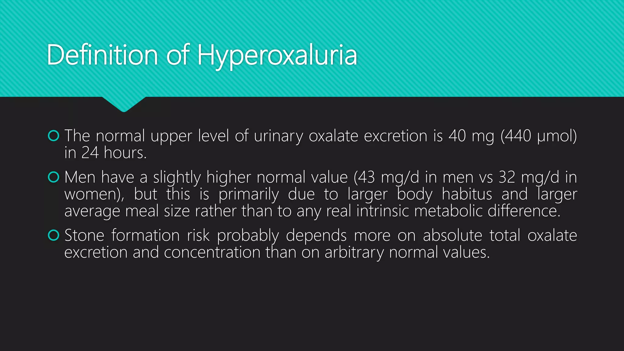 Primary Hyperoxaluria And Renal Hypercalciuria Ppt