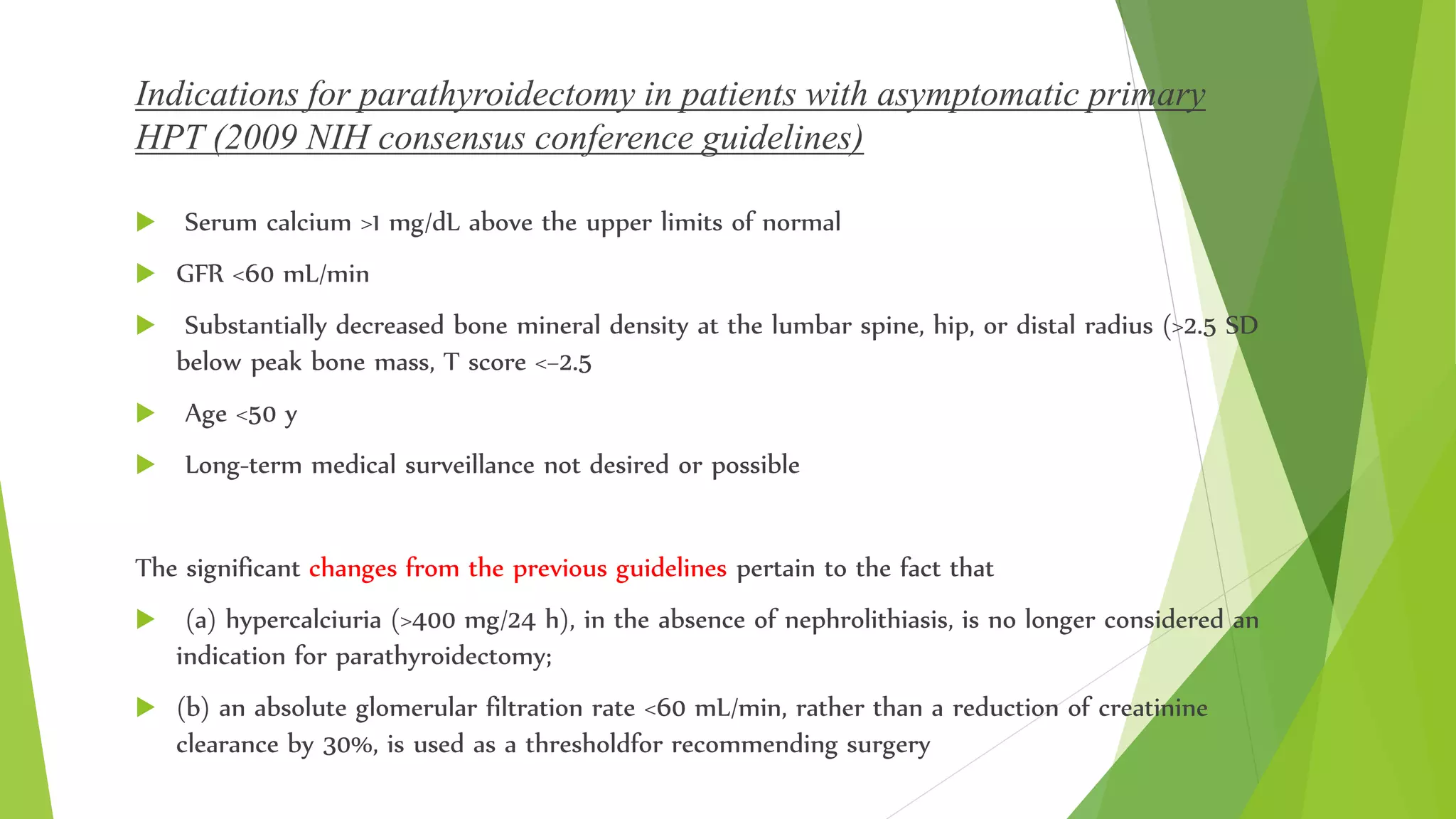 Primary hyperparathyroidism | PPTX
