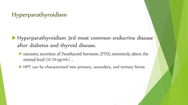 Primary hyperparathyroidism | PPTX | Thyroid Disorders | Endocrine and ...