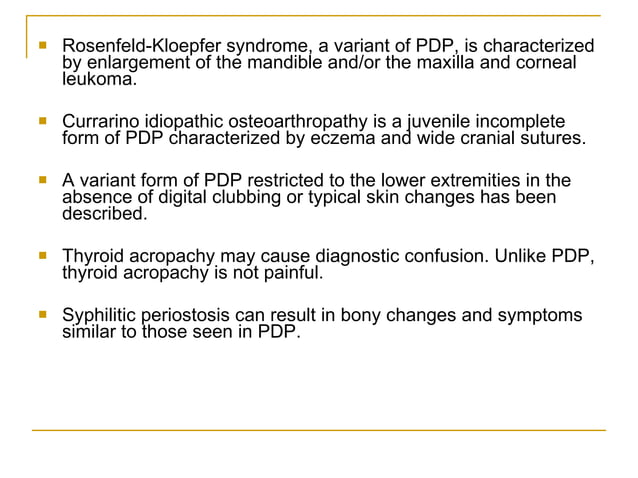 Primary hypertrophic osteoarthropathy (hpoa) | PPT