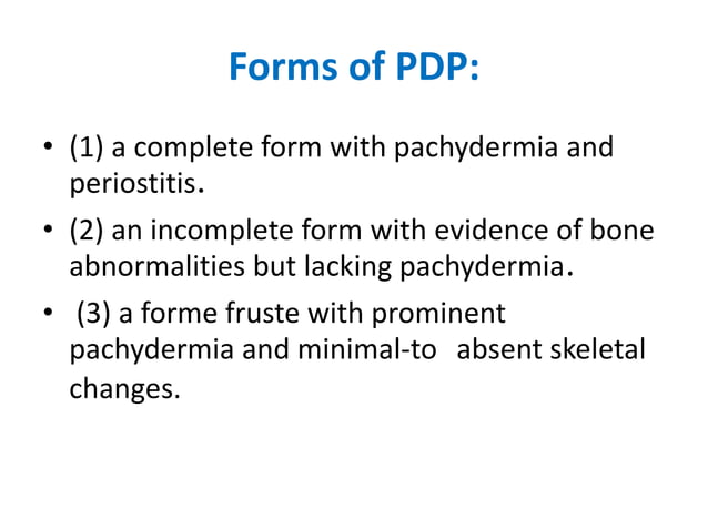 Primary hypertrophic osteoarthropathy (hpoa) | PPTX | Bone and Joint ...