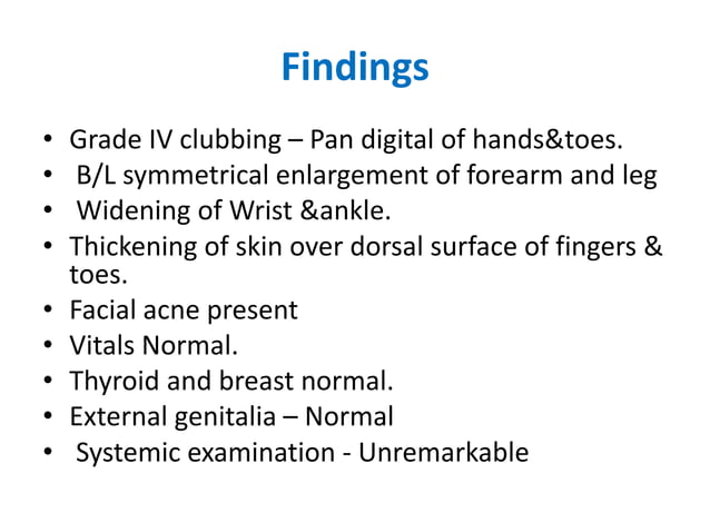 Primary hypertrophic osteoarthropathy (hpoa) | PPTX | Bone and Joint ...