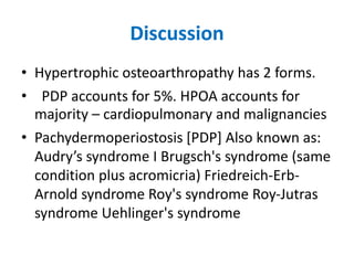 Primary hypertrophic osteoarthropathy (hpoa) | PPTX