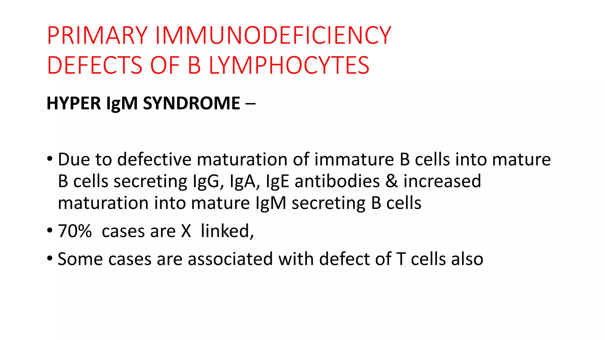 PRIMARY IMMUNE DEFICIENCY DISEASES | PDF
