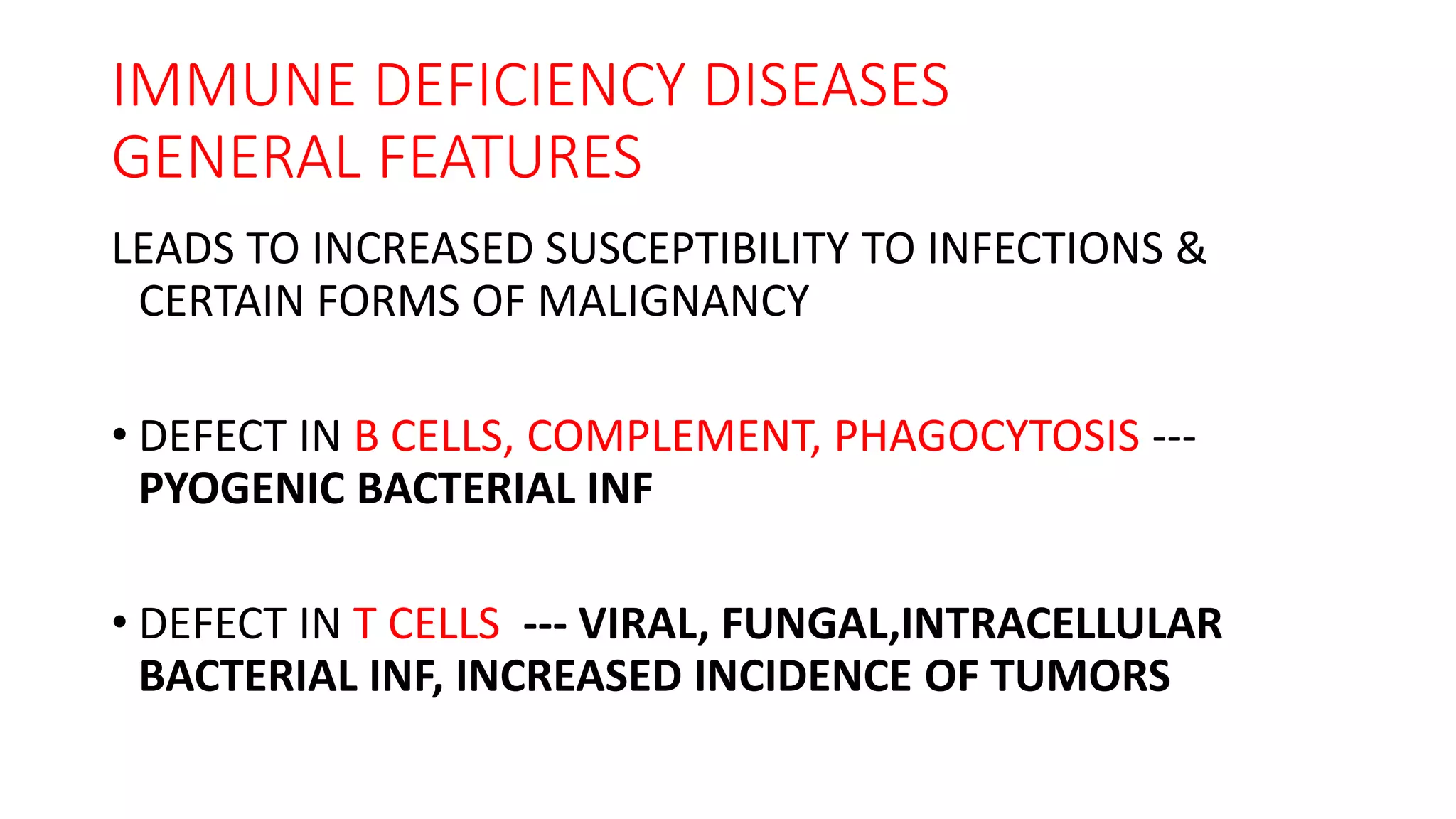 PRIMARY IMMUNE DEFICIENCY DISEASES | PDF