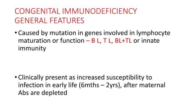 PRIMARY IMMUNE DEFICIENCY DISEASES | PPT