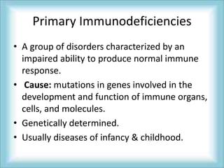 Primary immunodeficiency | PPTX