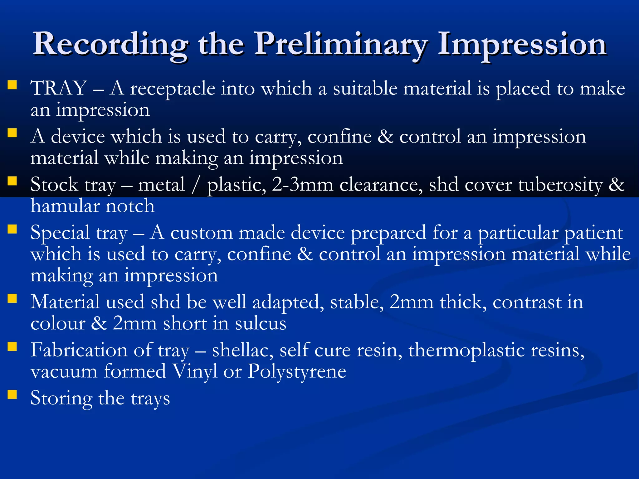 Primary impression | PPT