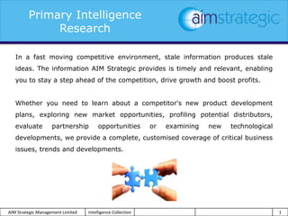 Primary intelligence | PPT