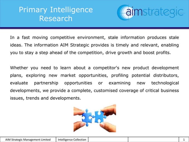 Primary intelligence | PPT