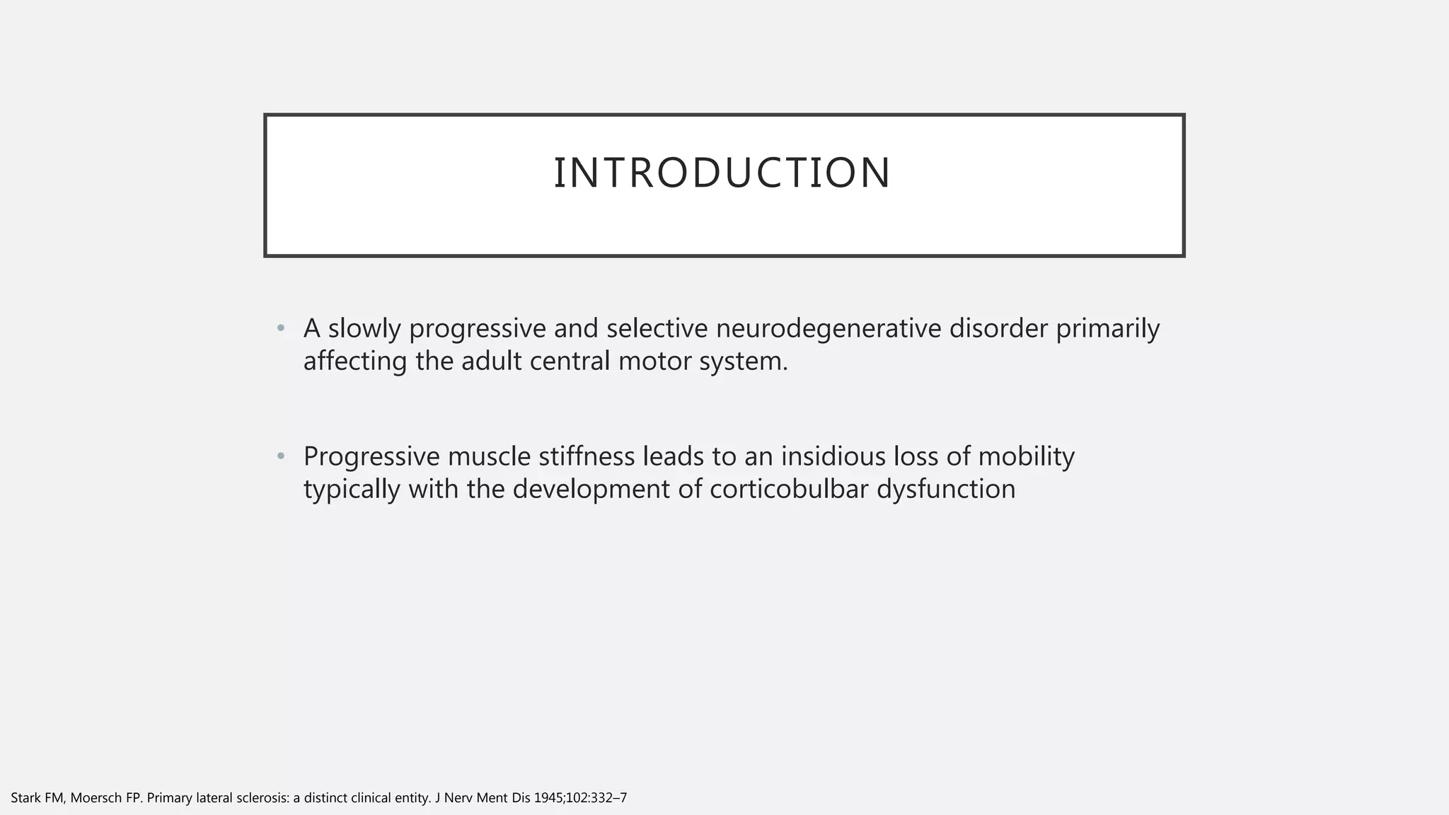 Primary Lateral Sclerosis | PPTX