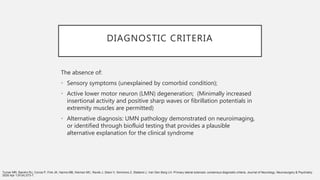 Primary Lateral Sclerosis | PPT