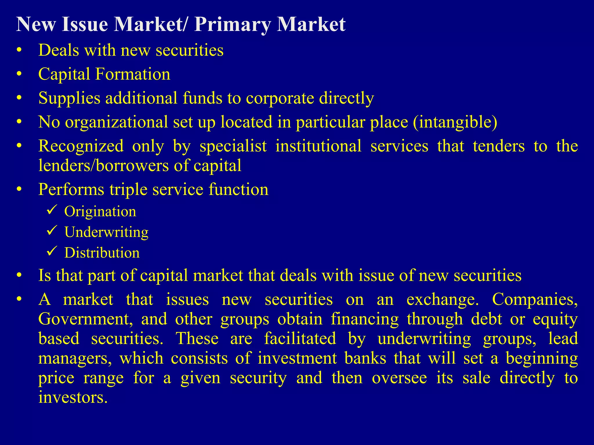 Primary market | PPTX