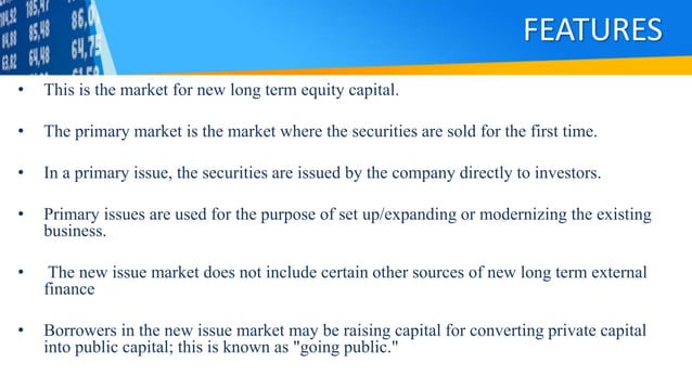 Primary market developments | PPTX