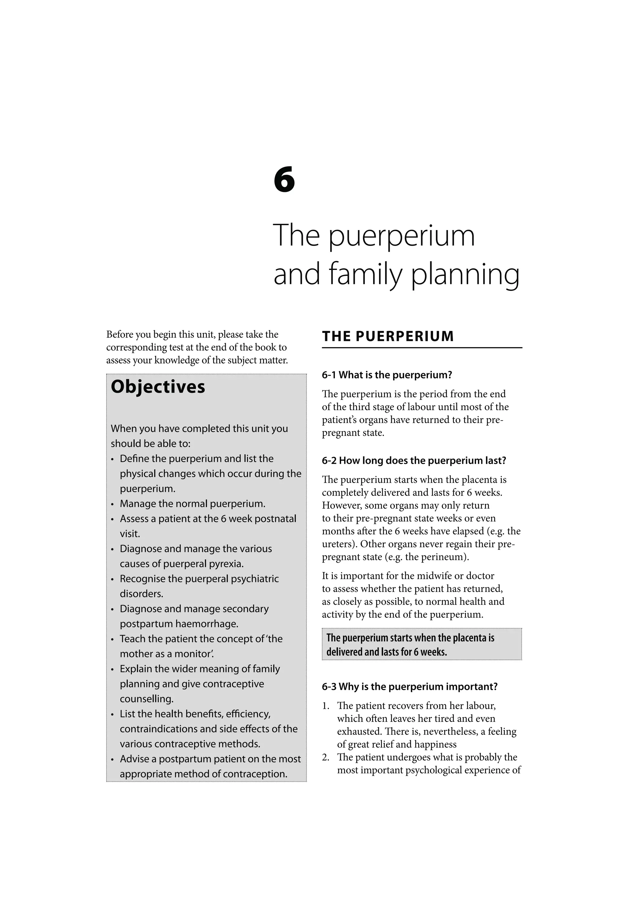Primary Maternal Care: The puerperium and family planning | PDF