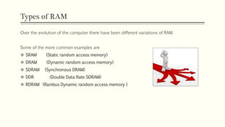 Primary memory (main memory) | PPTX