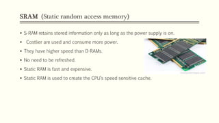 Primary memory (main memory) | PPTX