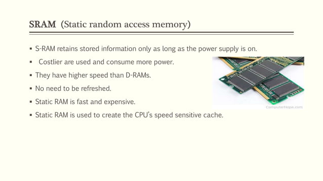 Primary memory (main memory) | PPTX