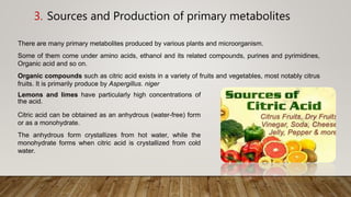 Primary metabolites | PPTX