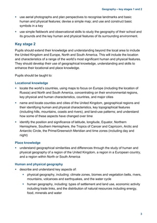 KS1 and 2 National Curriculum Geography | PDF