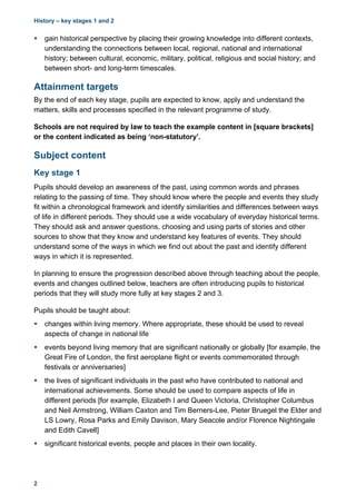 Primary national curriculum_-_history | PDF