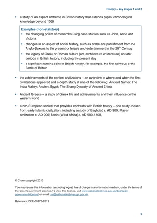 Primary national curriculum_-_history | PDF