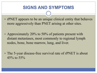 Primary neurectoermal tumor of kidney | PPTX