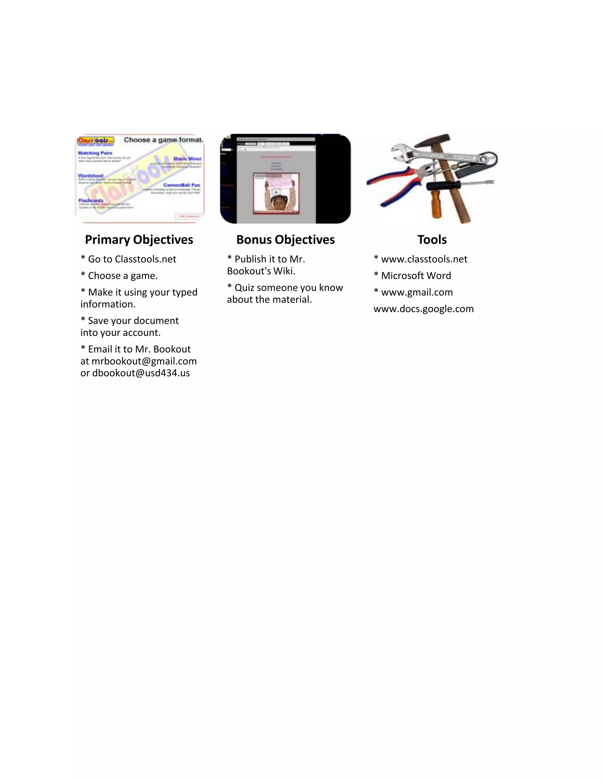 Primary Objective Template | DOCX