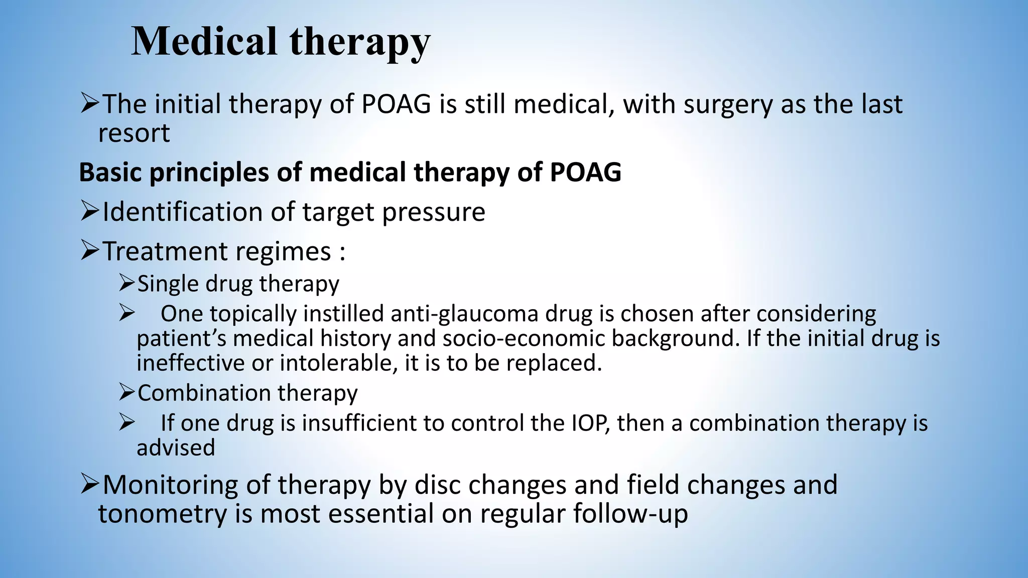 Primary open angle glaucoma | PPTX