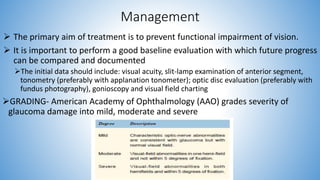 Primary open angle glaucoma | PPTX