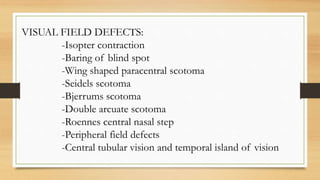 Primary open angle glaucoma | PPTX