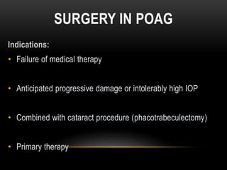 Primary open angle glaucoma (poag) | PPTX