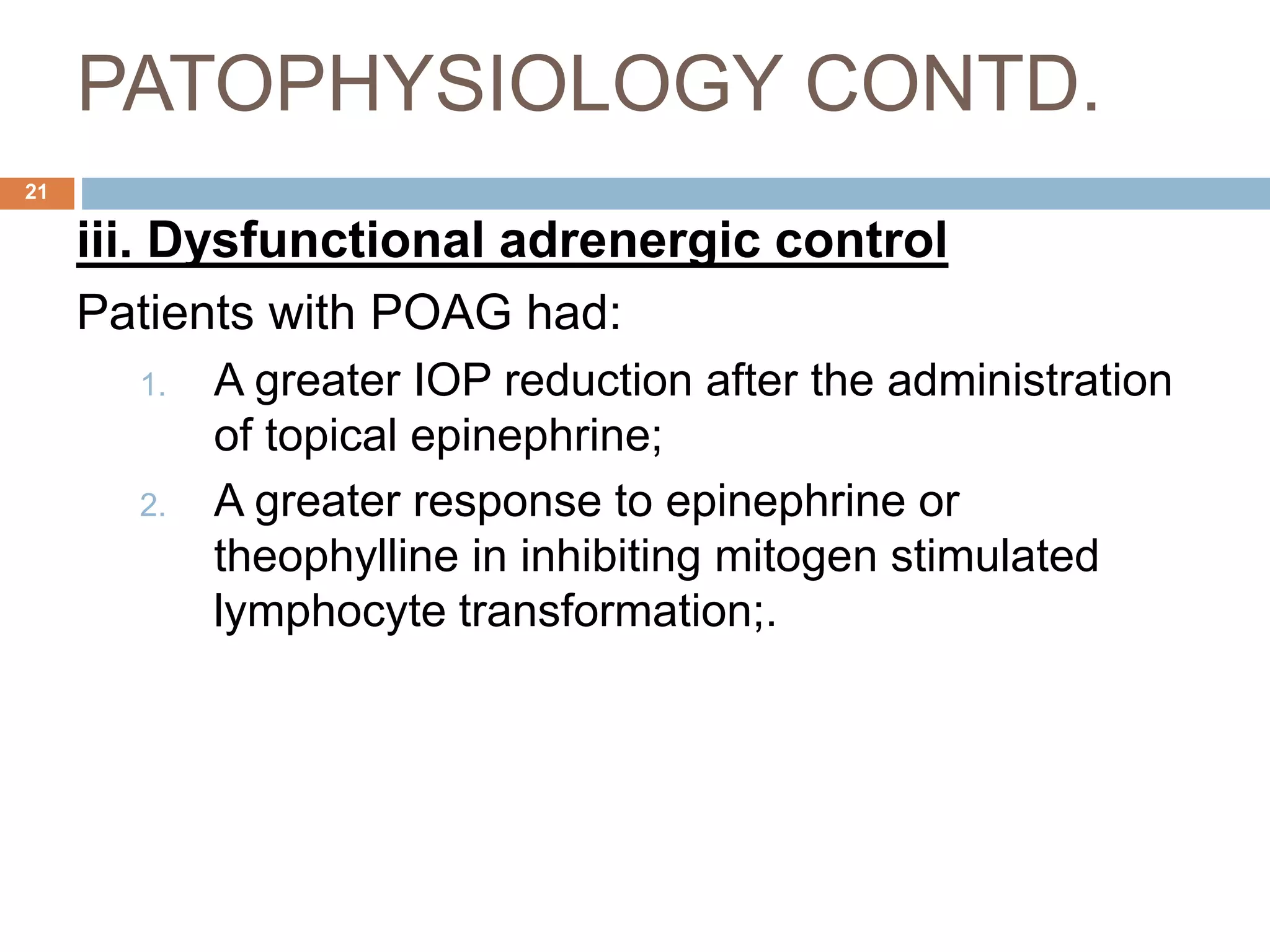 Primary open angle glaucoma(POAG) | PPTX