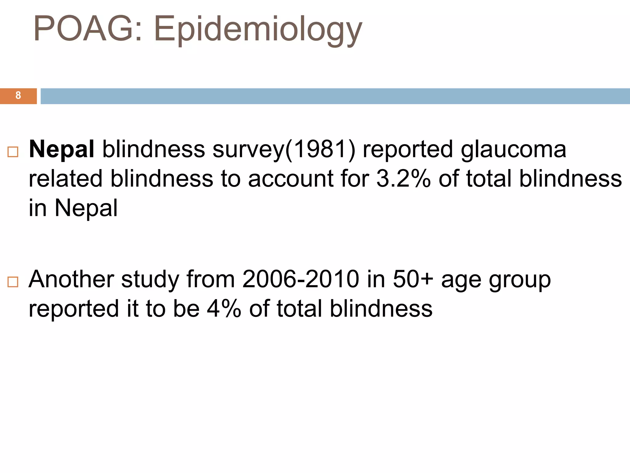 Primary open angle glaucoma(POAG) | PPTX