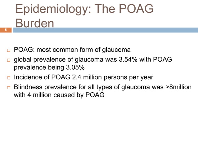 Primary open angle glaucoma(POAG) | PPTX