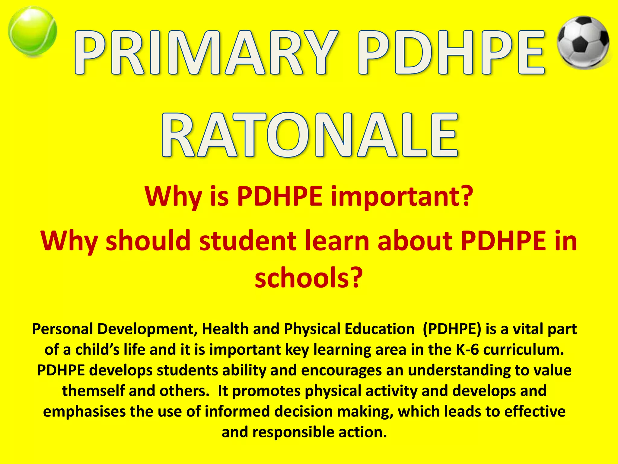Primary pdhpe pp | PPTX