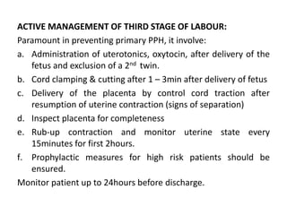 Primary postpartum haemorrage | PPT