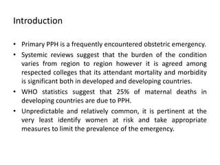 Primary postpartum haemorrage | PPT