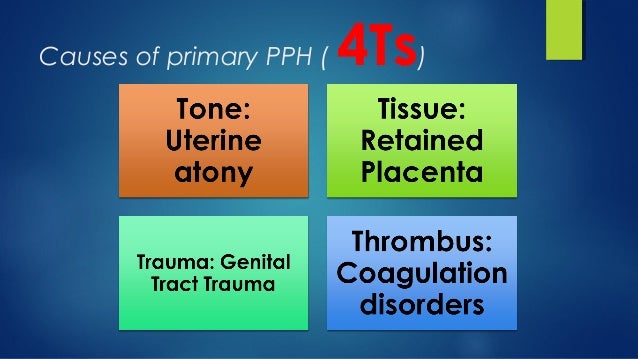 Primary post partum haemorrhage