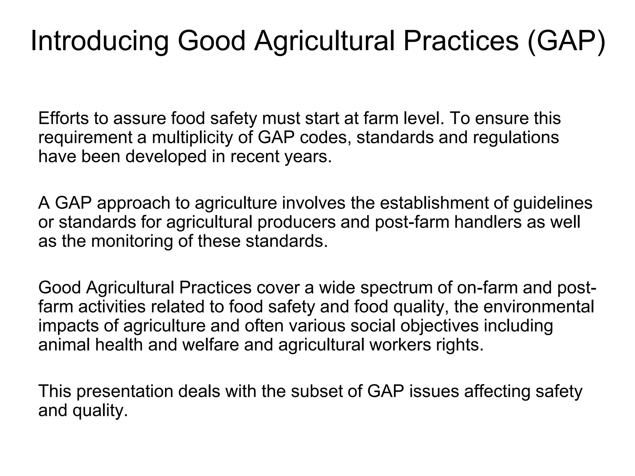 Food Hygiene Issues in Primary Production | PDF