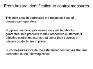 Food Hygiene Issues in Primary Production | PPT