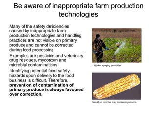 Food Hygiene Issues in Primary Production | PDF | Agriculture | Industries