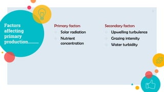 Primary productivity estimation | PPTX