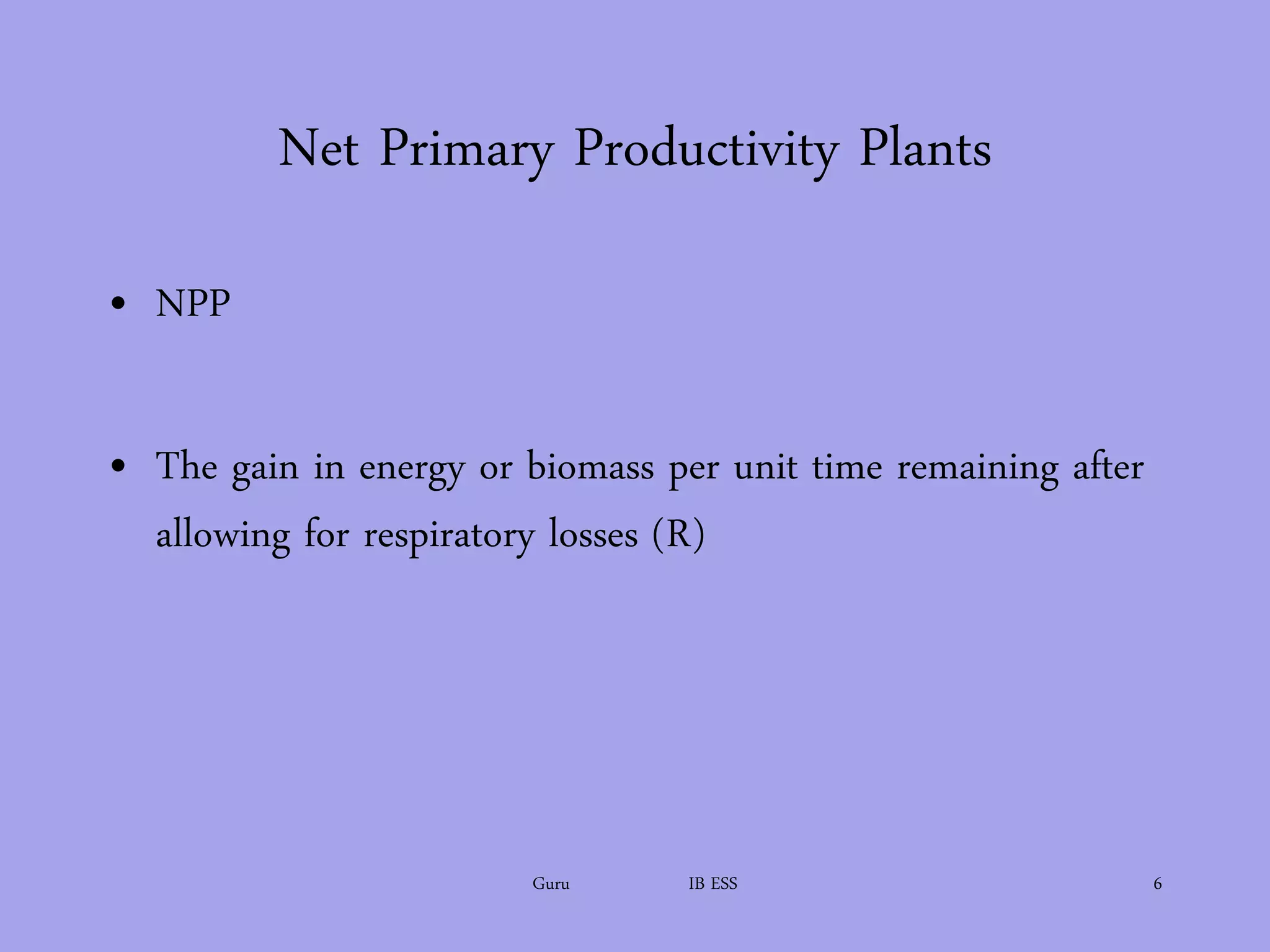 Primary productivity files | PDF