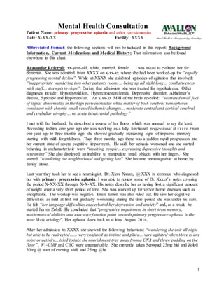 Primary Progressive Aphasia and other rare dementias | DOCX